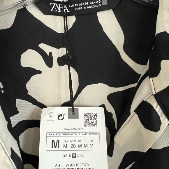 Zara | Dresses | Zara Printed Midi Dress | Poshmark